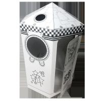 China White Castle Cardboard Playhouse To Color For Kids 5 Pounds Weight for sale