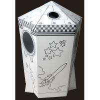 China White Castle Cardboard Playhouse To Color For Kids 5 Pounds Weight for sale