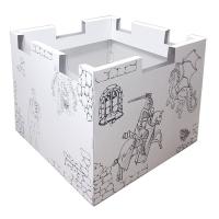 China Eco Friendly Foldable Cardboard Castle Playhouse For Kids for sale