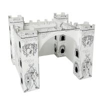China Eco Friendly Foldable Cardboard Castle Playhouse For Kids for sale