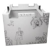 China Eco Friendly Foldable Cardboard Castle Playhouse For Kids for sale