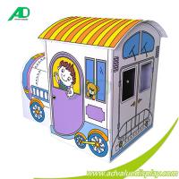 China Paper Toys Play House Flexographic Printing Cardboard Coloring Playhouse for sale