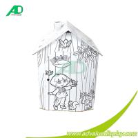 China Durable Foldable Cardboard Playhouse Eco Friendly For Kids Imaginative Play for sale