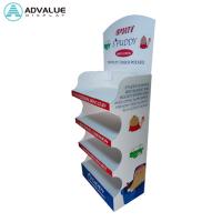 China CMYK / Pantone Cardboard Floor Displays With Customizable Accessories for sale