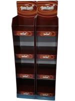 China Lightweight Retail Shop Cardboard Floor Standing Display Units For Chocolate for sale