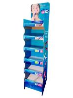 China Durable Cardboard Floor Displays Foldable Product Display Stand For Promotion for sale