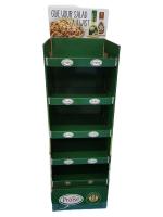 China Flat / Assembled Packing Cardboard Floor Displays Customizable Cardboard Shelf Displays for sale