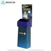China UV / Glossy / Matte Cardboard Floor Displays Retail Make Up Display Stand for sale