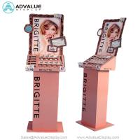 China UV / Glossy / Matte Cardboard Floor Displays Retail Make Up Display Stand for sale
