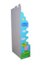 China Transparent PVC Foam Board Plastic Stand Display For Clear Product Display for sale