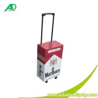 China Personalized Paper Cardboard Suitcase Eco Friendly Cardboard Box Trolley for sale