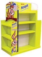 China Eco Friendly Corrugated Pallet Display Cardboard 3D Floor Display For Coca Cola for sale