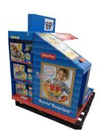 China Custom Corrugated Cardboard POP Counter Displays Retail Store Pallet Display Stands for sale