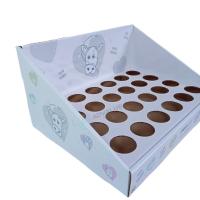 China Glossy / Matte Lamination Cardboard Floor Display Stand Full Color Printing for sale