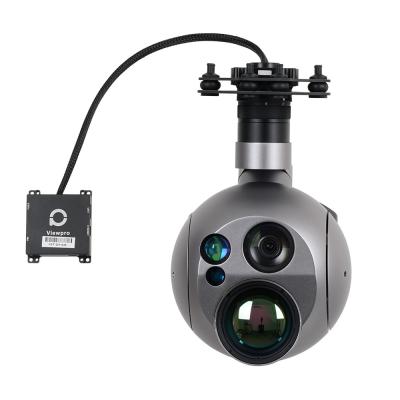 China 30x EO+IR AI Target Tracking Camera GPS Coordinate Analysis and LRF Gimbal Camera 4 Lens for sale