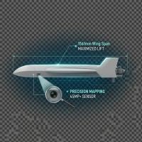 China Electric Brushless Motor M.04 VTOL Fixed-Wing Electric Mapping UAV 1561mm Wingspan 3.0kg Payload 2671m Ceiling for sale