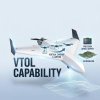 China Electric Brushless Motor M.07 VTOL Fixed-Wing Electric Mapping UAV 1328mm Wingspan 2.5kg Payload 2576m Ceiling for sale