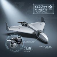 China Hybrid Gasoline-Electric H.01 VTOL Fixed-Wing Hybrid Surveillance UAV 3250mm Wingspan 19.4kg Payload 4472m Ceiling for sale
