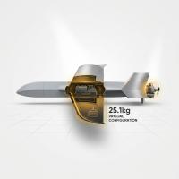China Gasoline Engine G.01 VTOL Fixed-Wing Heavy-Lift Gasoline UAV 3706mm Wingspan 25.1kg Payload 3738m Ceiling for sale