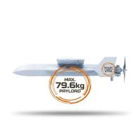 China Gasoline Engine G.04 VTOL Fixed-Wing Heavy-Lift Gasoline UAV 3557mm Wingspan 79.6kg Payload 4291m Ceiling for sale