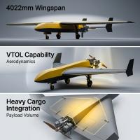 China Gasoline Engine G.05 VTOL Fixed-Wing Heavy-Lift Gasoline UAV 4022mm Wingspan 68.9kg Payload 3772m Ceiling for sale