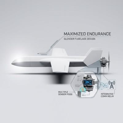 China Gasoline Engine E.04 VTOL Fixed-Wing Long-Endurance ISR UAV 3697mm Wingspan 19.6kg Payload 4153m Ceiling for sale
