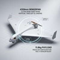 China Gasoline Engine E.06 VTOL Fixed-Wing Long-Endurance ISR UAV 4359mm Wingspan 11.8kg Payload 5465m Ceiling for sale