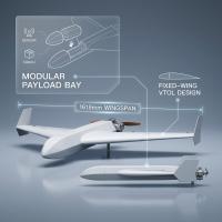 China Electric / Hybrid S.09 VTOL Fixed-Wing Special Mission VTOL UAV 1618mm Wingspan 19.6kg Payload 5138m Ceiling for sale