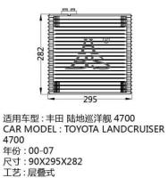 China Evaporator On Car AC For Toyota Prado Land Cruiser 4700 Lexus 470 OE 8850160410 for sale