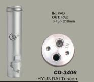 China Silver Receiver Air Conditioning Car Air Conditioner Receiver Drier For Hyundai Tucson for sale