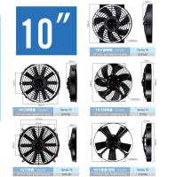 China Plastic Iron Car Auto AC Condenser Fan 12V 10' Industrial Grade for sale
