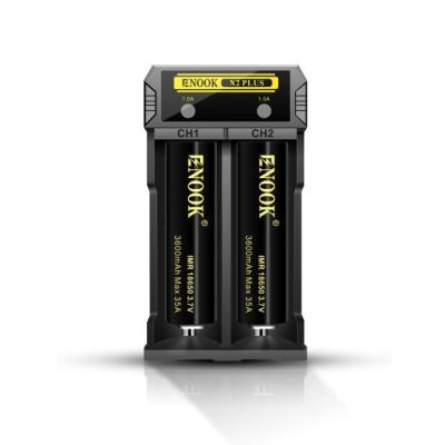 China Enook X2 18650 Lithium Ion Battery Charger DC 5V 2A With USB Cable for sale