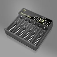 China 6 Slot 2A FAST Battery Charger 18650 / 26650 / 18350 / 18490 / 18500 Battery Charger for sale