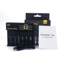 China 6 Slot Smart 18650 Li Ion Battery Charger With LED Current Indicator for sale