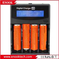 China Enook 4S Lithium Ion Battery Charger Rechargeable 18350 18650 26650 Battery Charger for sale