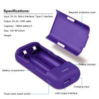 China 18650 21700 Lithium Ion Battery Charger Fast Charging Type C INPUT And Output for sale