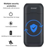 China Enook Lithium Ion Battery Charger 18650 Ultra Slim Power Bank Portable Charger for sale