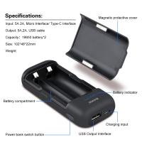 China Enook Lithium Ion Battery Charger 18650 Ultra Slim Power Bank Portable Charger for sale