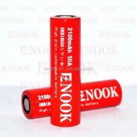 China Portable 18650 High Drain Li Ion Battery 2100mAh 3.7V Max 50A With Flat Top for sale