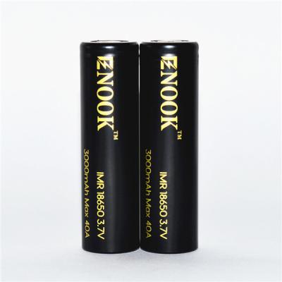 China High Capacity Rechargeable Lithium Ion Battery 40A 18650 3.7 V 3000mah Battery Cell for sale