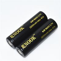 China Hot selling! Manufacturer 3.7V Rechargeable Cell Enook 18650 3200mAh MAX 30A Cdr20 Li-ion lithium Battery for sale
