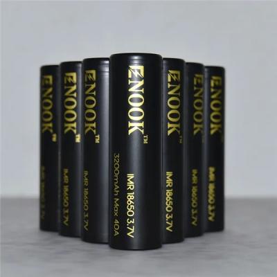 China Enook Rechargeable 18650 Lithium Battery Cell 3200mAh 3.7 V Max 40A for sale