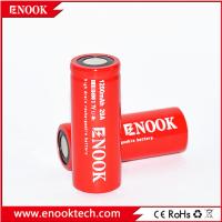 China 18490 1200mAh 20A 3.7V Electric Bike Rechargeable Battery Cell flat top Type for sale