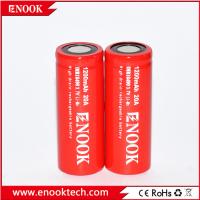 China 18490 1200mAh 20A 3.7V Electric Bike Rechargeable Battery Cell flat top Type for sale