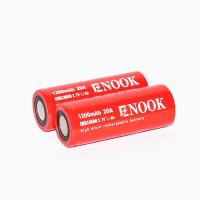 China Enook 1200mAh 20A Lithium Ion Battery Cell 3.7V 18500 Rechargeable Li Ion Battery for sale
