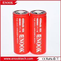 China Cylindrical 26650 Lithium Ion Rechargeable Battery High Capacity 4500mah 3.7V for sale