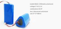 China 3S3P 18650 Lithium Ion Battery Pack 2200mah 3.7V 11.1V For electric tools for sale