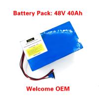 China Blue Type 48V 40ah E Scooter Lithium Ion Battery Customized For Electric Vehicles for sale