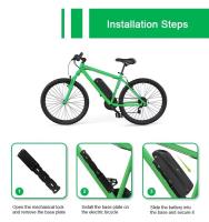 China Black Lithium Ion Battery 36v 48v 25ah 52v Electric EBike Batteries Bicycle Hailong Max E-Bike Battery for sale
