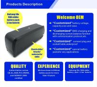 China High-Performance E Bike Battery for Hailong Case 250w/350w/500w Motor Black for sale